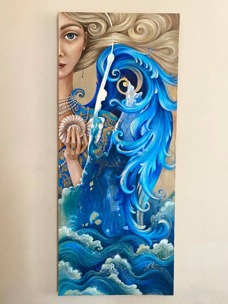 Sea Venus Painting by Kristina Poliakova | Saatchi Art