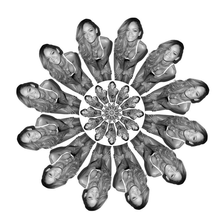 Barbadian Kaleidoscope : Rihanna I Printmaking by David Arrigotti ...