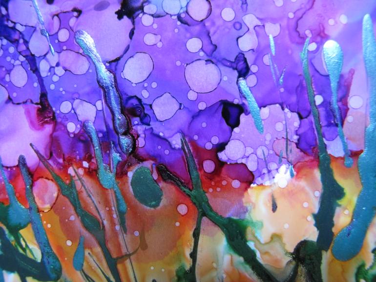 4 A Kind Of Magic, Alcohol Inks Mixed Media by Lonnie Benzel | Saatchi Art