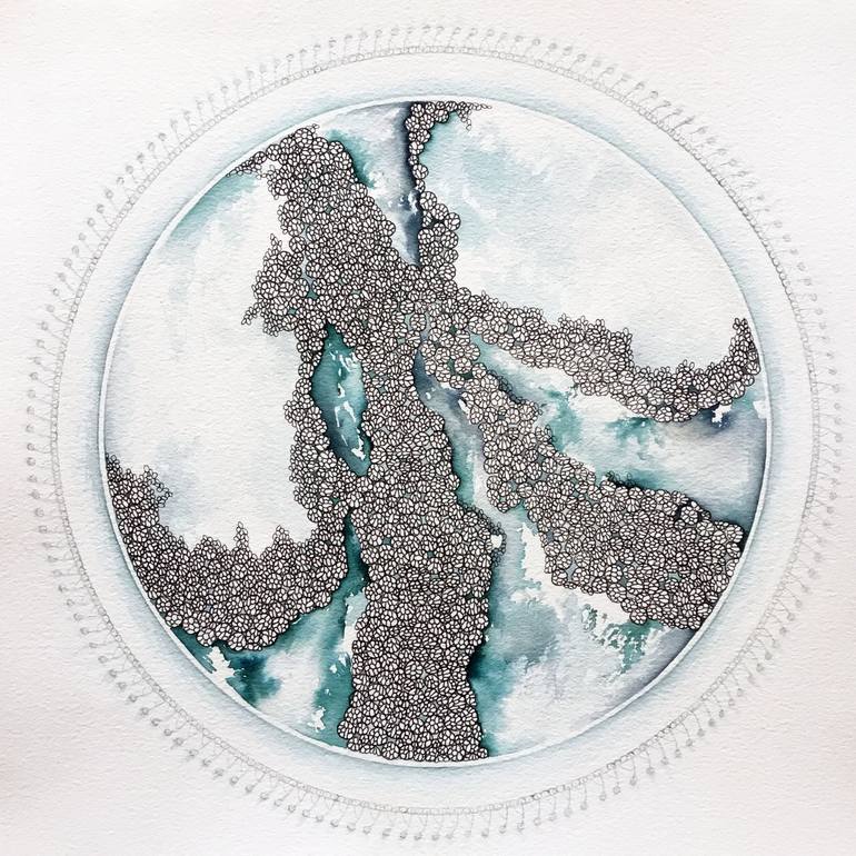 A Gentle Nudge Carries Behind it the Force of a a Flash Flood Painting by Beth Ortman | Saatchi Art