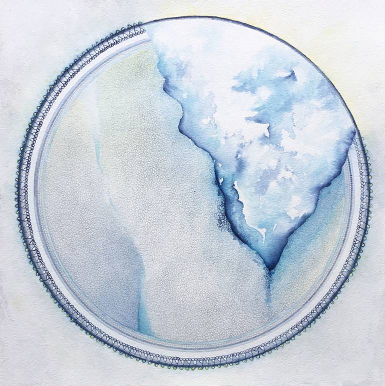 Blue Reflected Back to the Horizon Painting by Beth Ortman | Saatchi Art