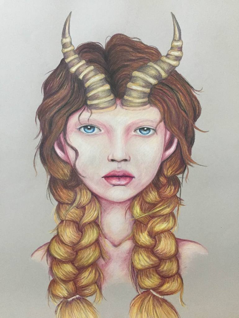 Undine Drawing by Kirsten Laurie | Saatchi Art