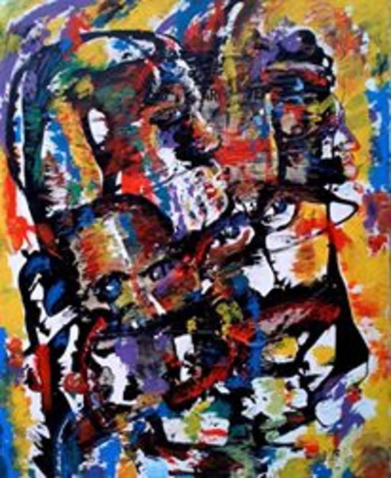 faces Painting by Ngendandumwe William | Saatchi Art