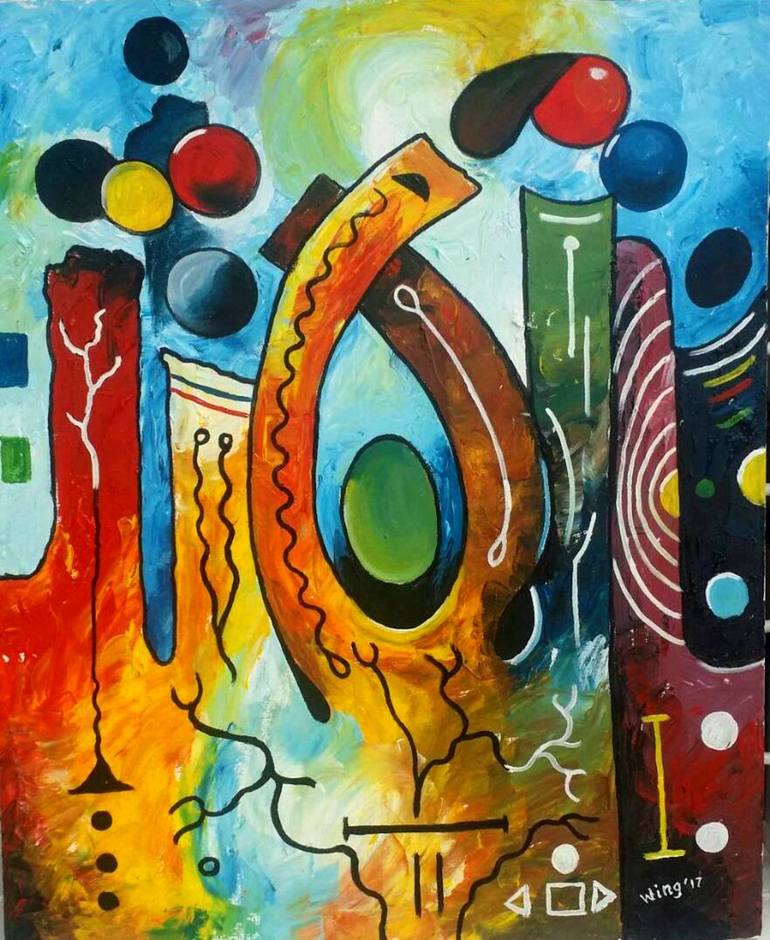 Clean world Painting by Ngendandumwe William | Saatchi Art