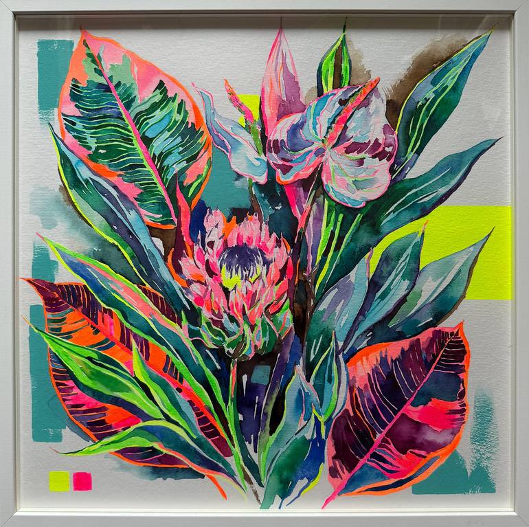Botanical Bliss Painting by Joanna Pilarczyk | Saatchi Art