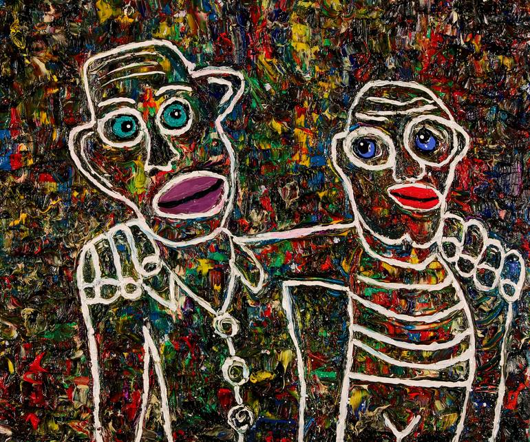 Partners Painting by Stephen Clements | Saatchi Art