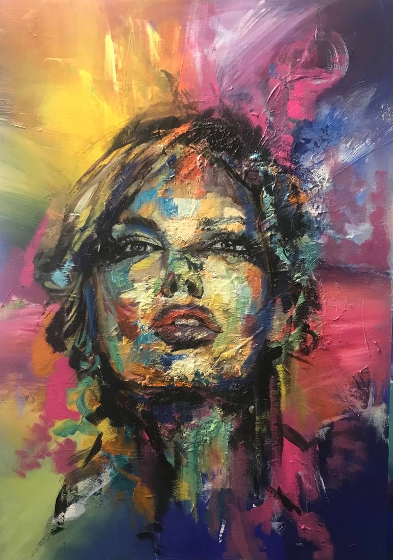 Adele Painting by Ivan Gideon Mijatovic | Saatchi Art