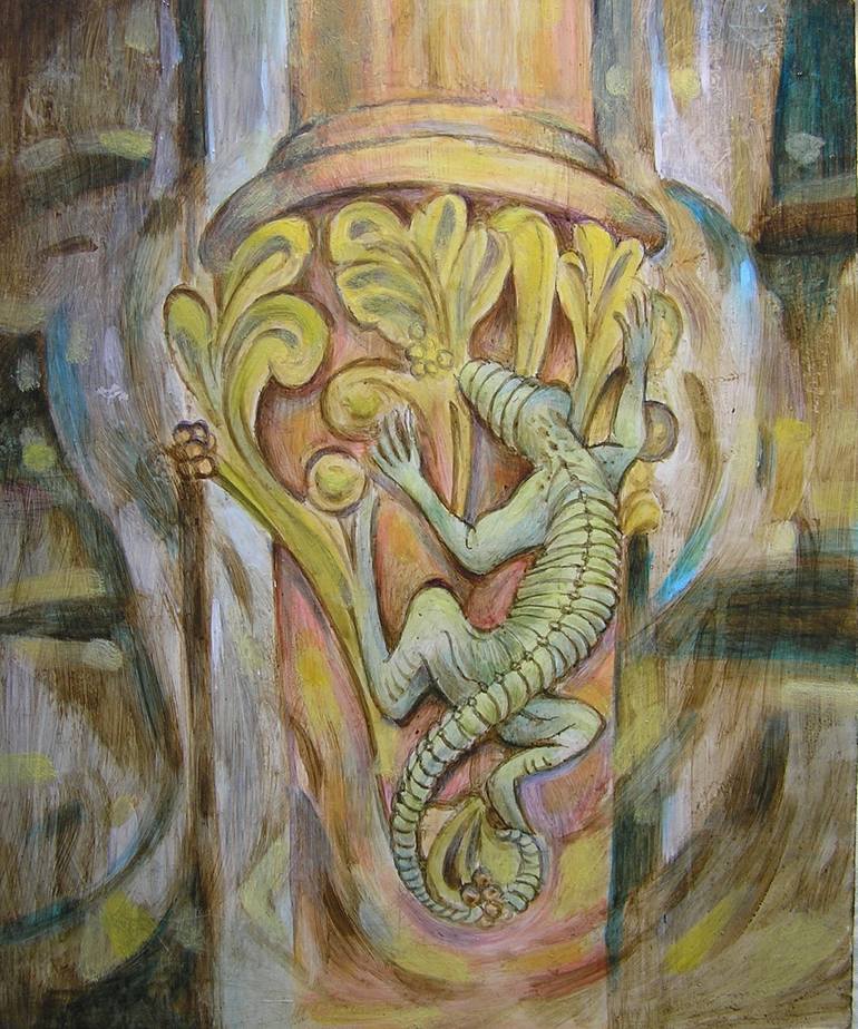 Medieval Mind Painting by peter lee | Saatchi Art