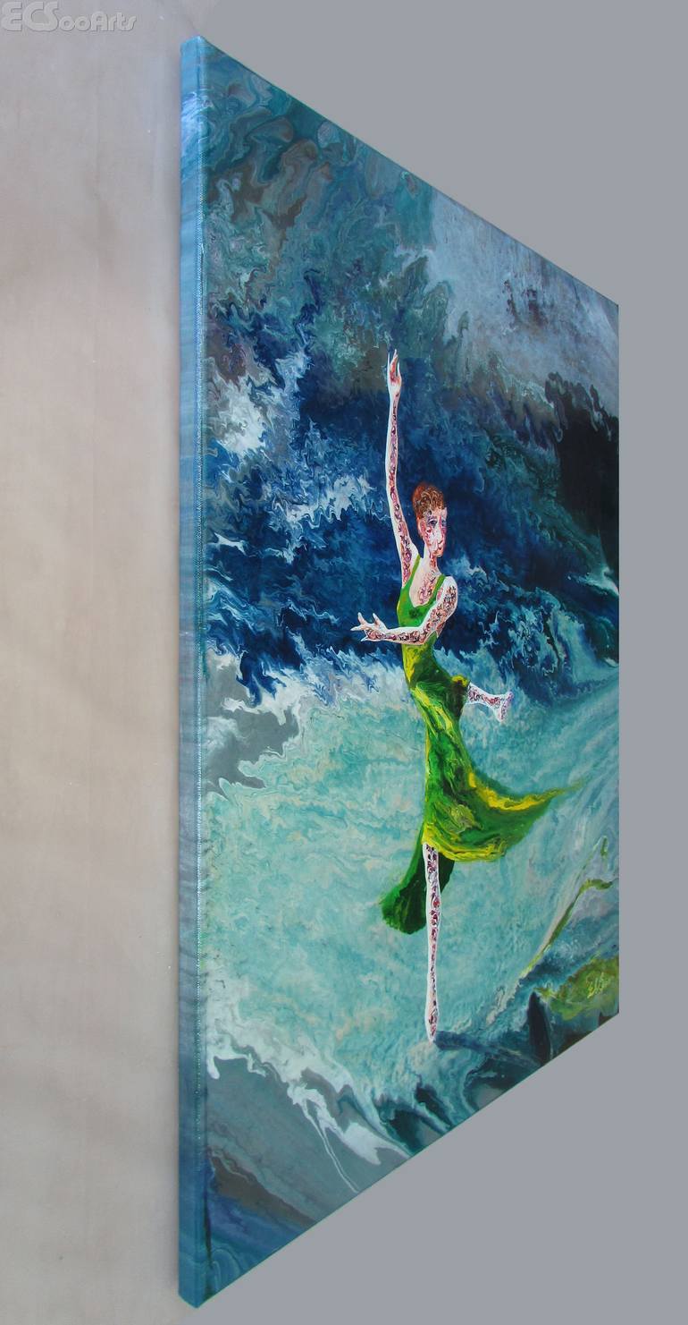 Four Season (i) - Spring Dance, ballerina Painting by En Chuen Soo ...