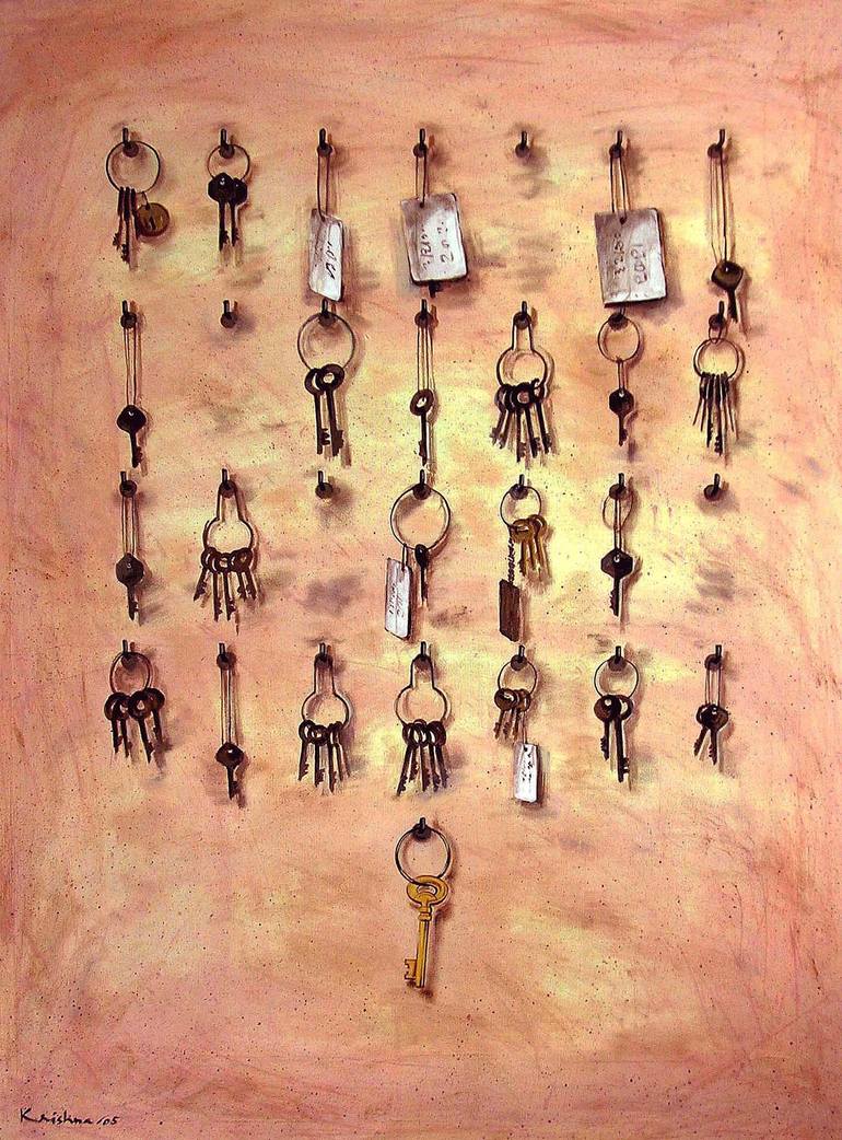 The Master Key Painting by Krishna Pulkundwar | Saatchi Art