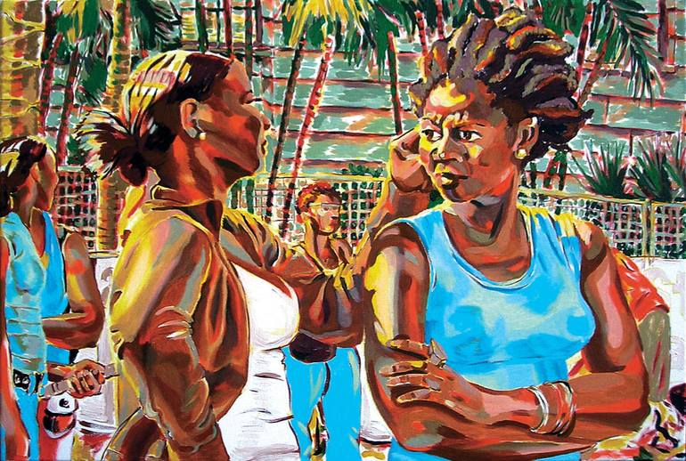 Zulu friends Painting by susan knight | Saatchi Art