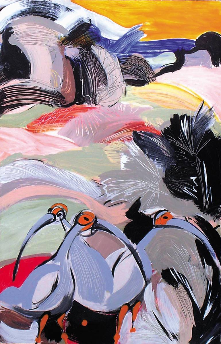 Birds of africa Painting by susan knight | Saatchi Art