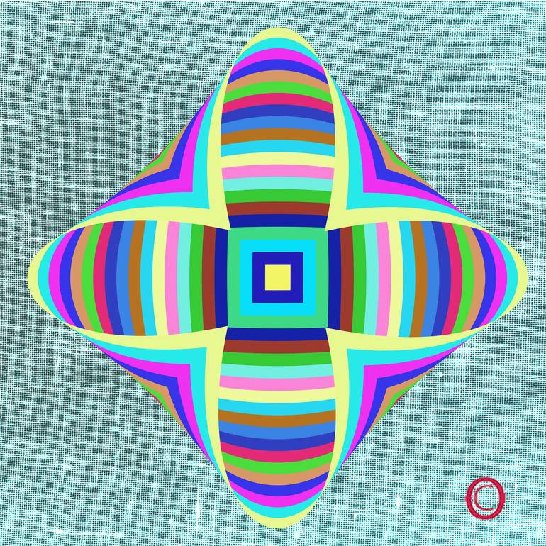 4 Point Shape A, Medium Canvas. Identification No959 SM Square. Limited ...