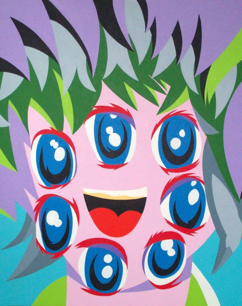 multi eyes Painting by Guillaume Cord | Saatchi Art