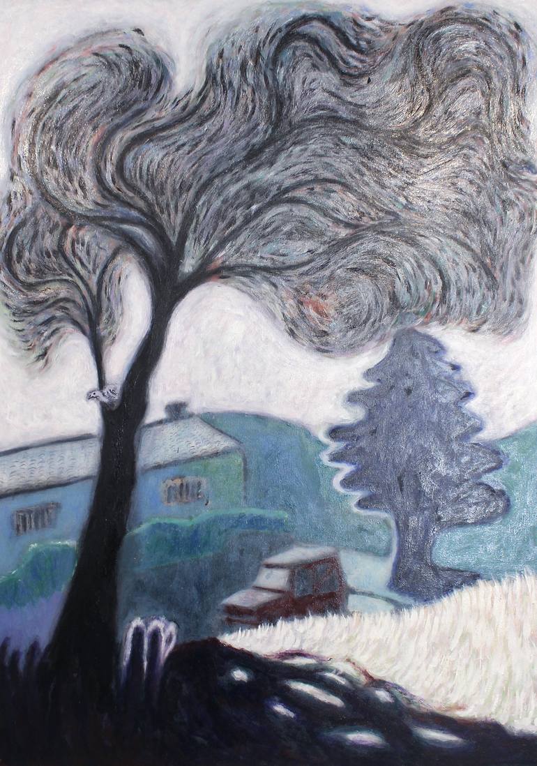 The Tree Outside The Asylum Painting by Hatty Taylor | Saatchi Art