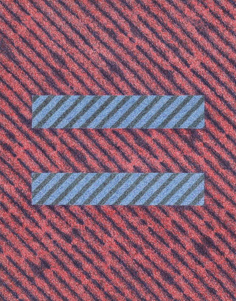 Equal Across the Lines Drawing by Troy Thomas | Saatchi Art
