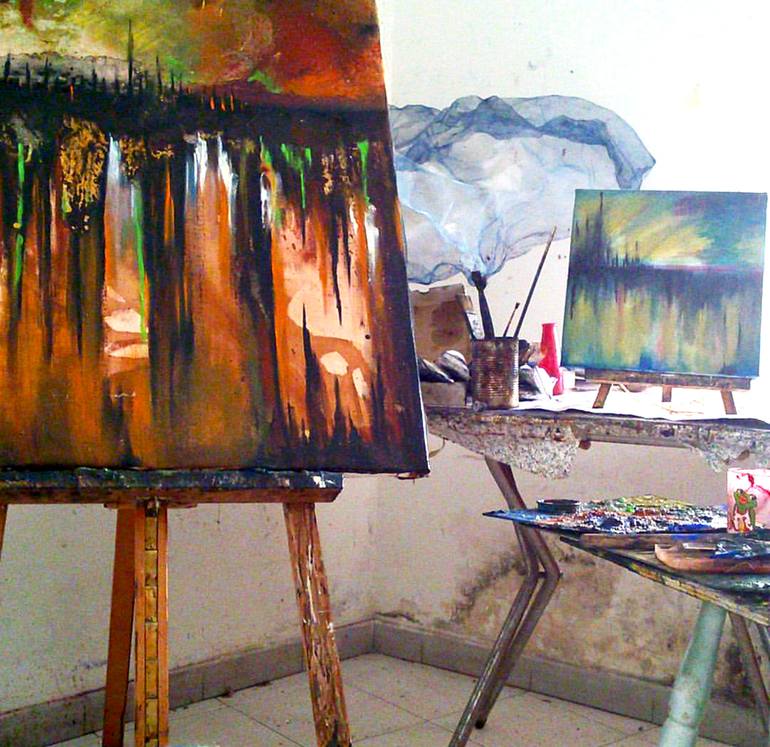 Unknown places Painting by Irene Russo | Saatchi Art