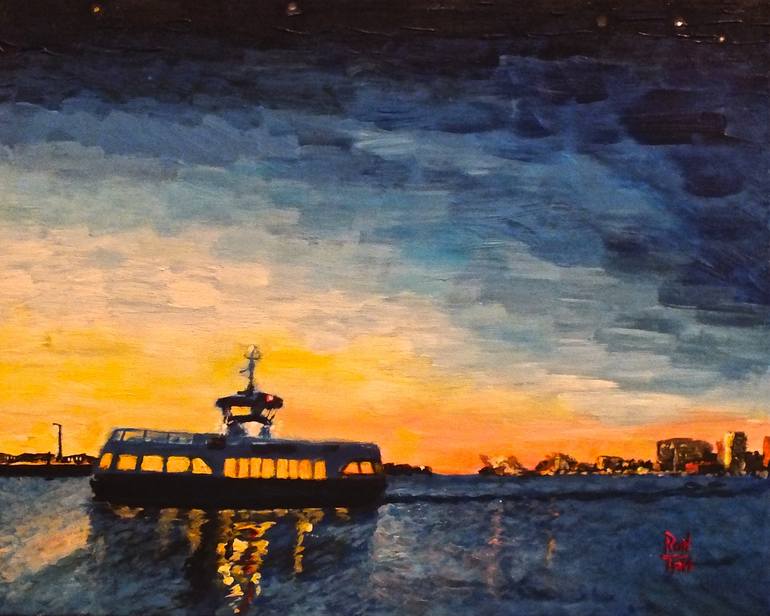 Impressions of The Ferryman Painting by Ron Tam | Saatchi Art