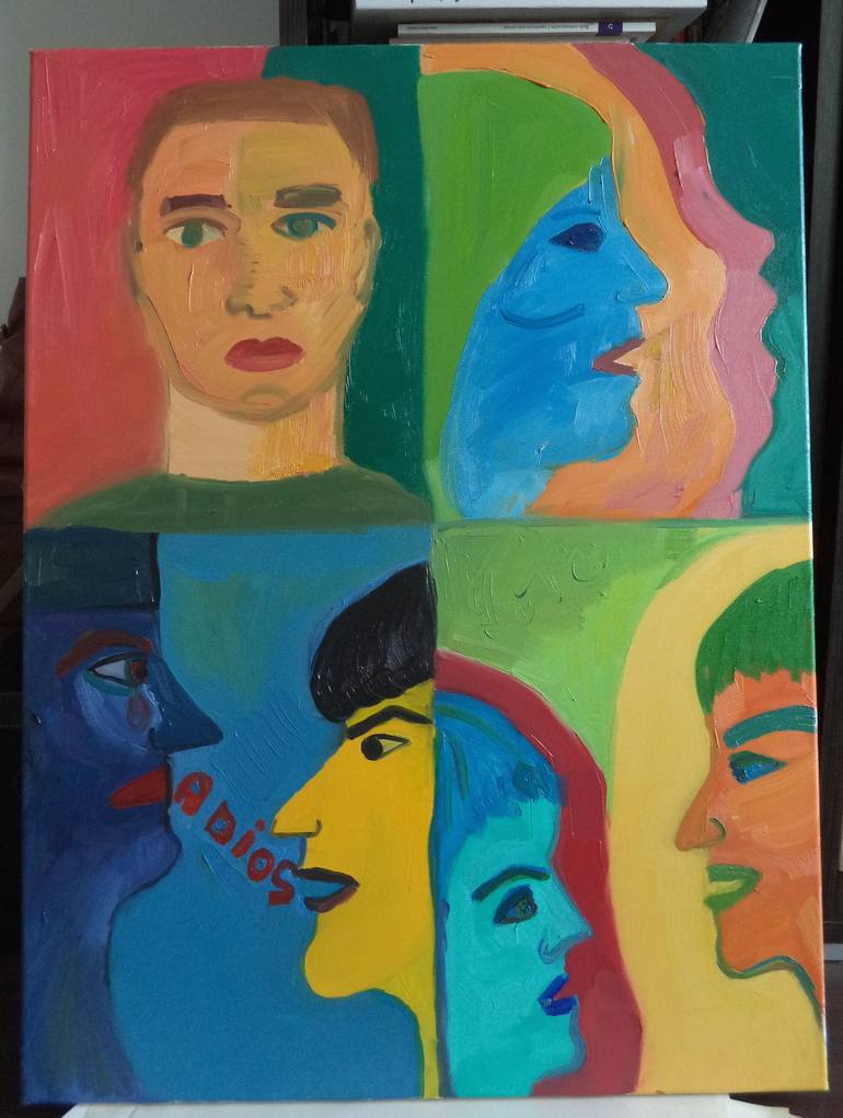 Faces, faces Painting by Caterina Preda | Saatchi Art