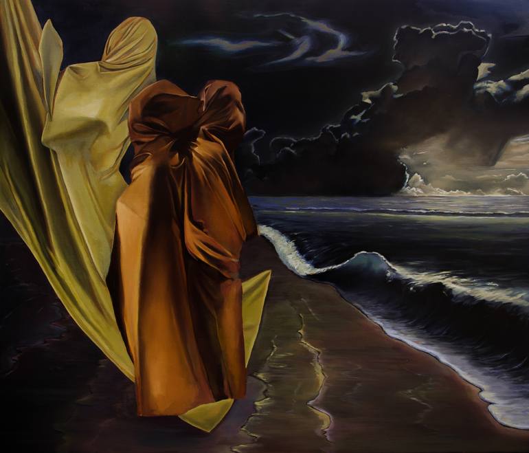 Silent Night Painting by Sefa Karakuş | Saatchi Art