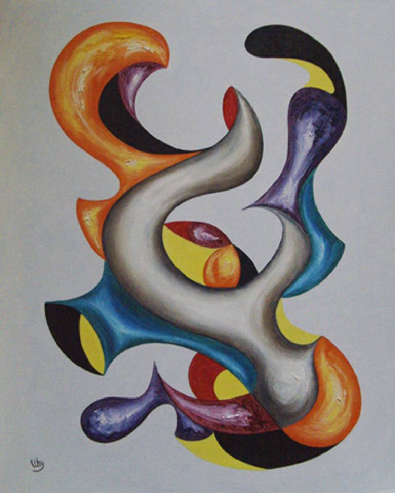 Citrus Tangle Painting by Kit Wolf GHOST | Saatchi Art