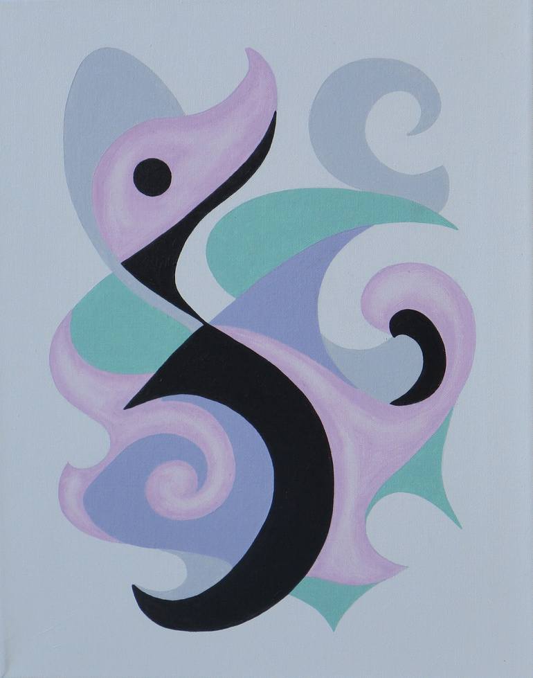 Pink Conclusion Painting by Kit Wolf GHOST | Saatchi Art