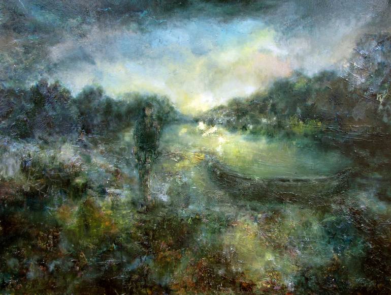 River's Edge Painting by Melissa Garrison | Saatchi Art