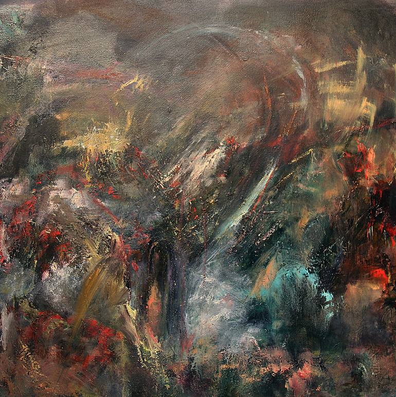 Wanderer in the sea of fog Painting by Melissa Garrison | Saatchi Art