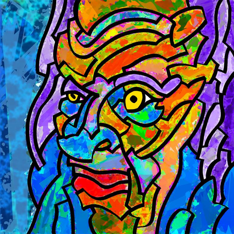 FUNNY FACE 02 - Original edition 2/6 Painting by Semaj JOYCE | Saatchi Art