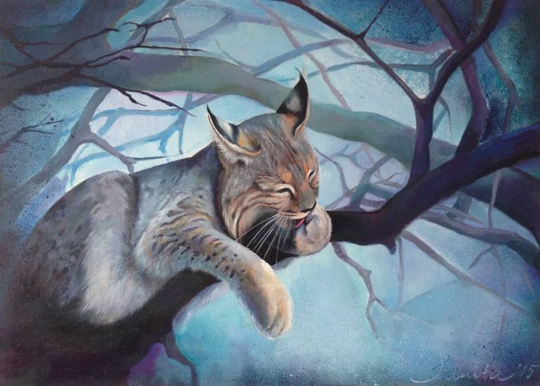 LYNX Painting by Sanita Ravina | Saatchi Art