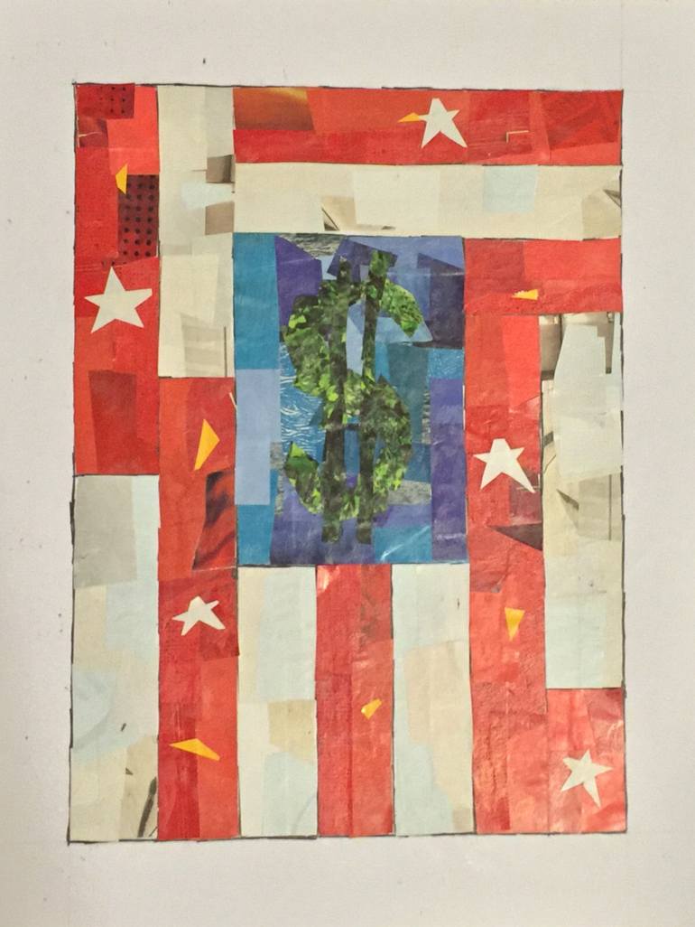 The Divided States of America Collage by Joshua Pressley | Saatchi Art