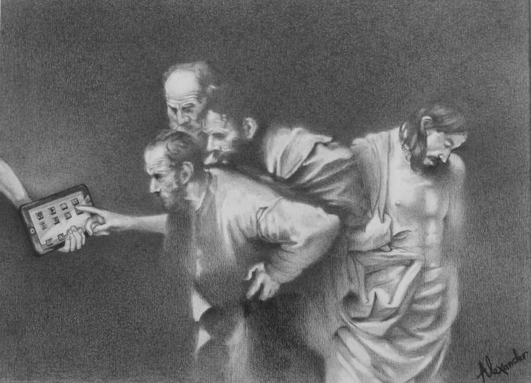 Distracted Drawing by Alexander Lee | Saatchi Art