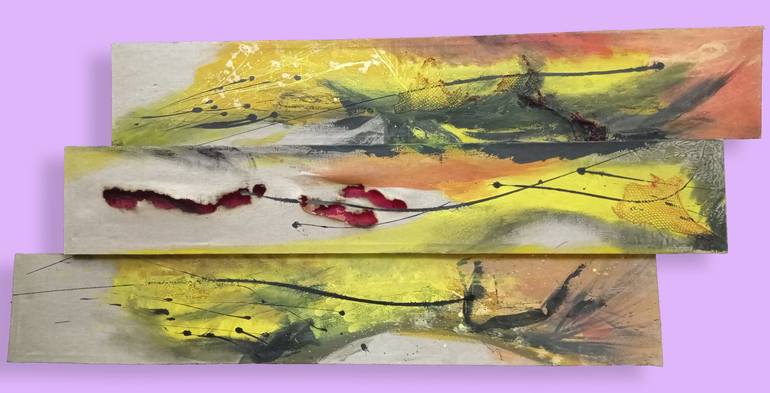 Tryptik zyad Painting by Nathacha Art | Saatchi Art