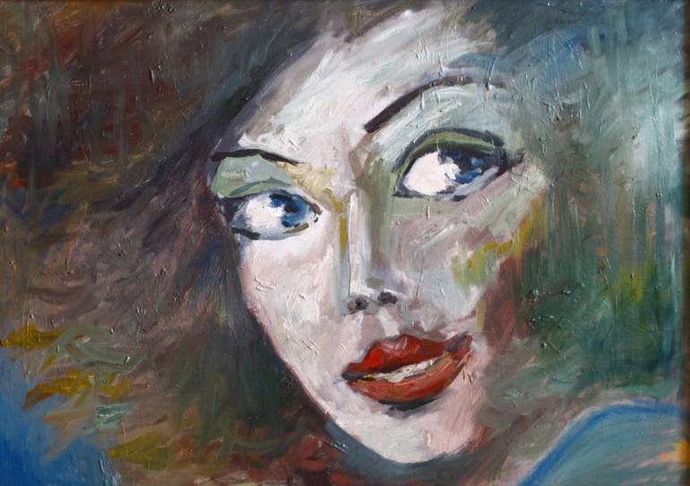 Portrait of Anna Painting by Maxim Babkin | Saatchi Art