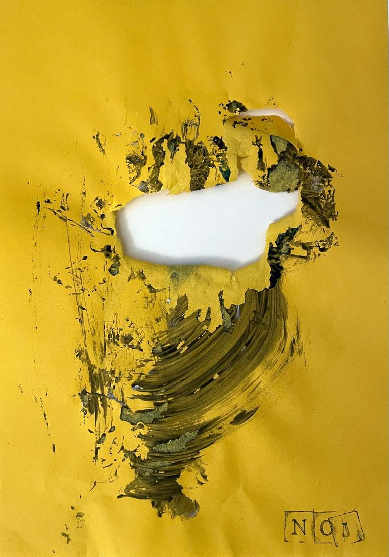 Strappo giallo 3 Painting by Mattia Paoli | Saatchi Art