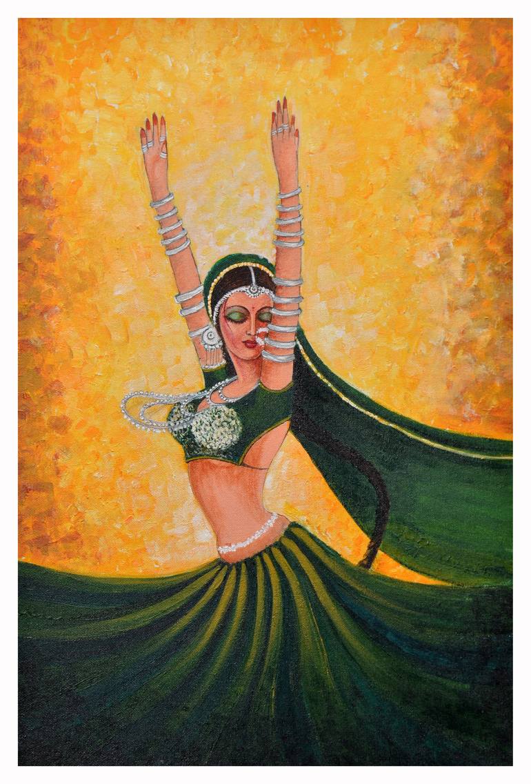 Devotion to Dance Painting by Aditi Pawar | Saatchi Art