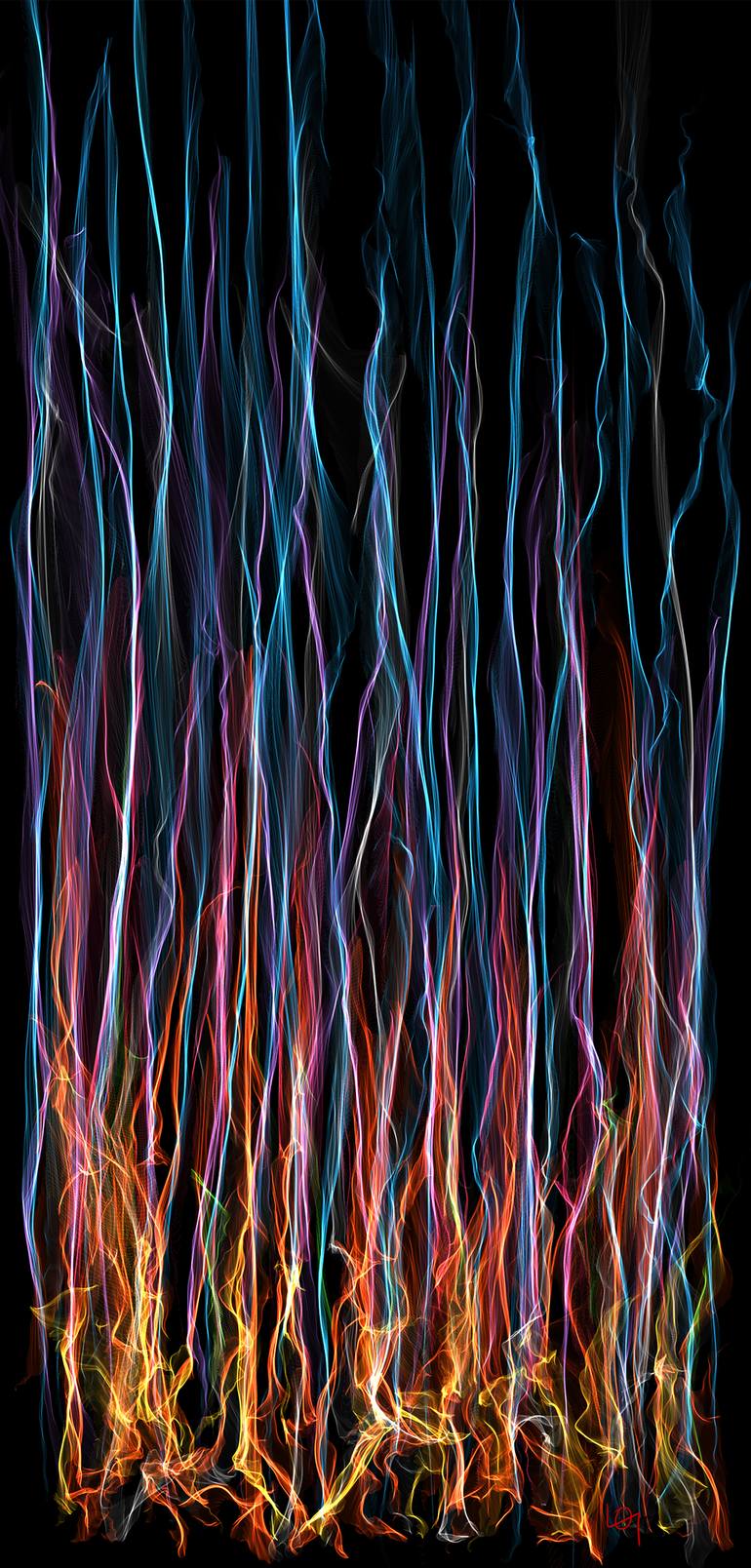 The Bonfire - Limited Edition 1 of 1 Mixed Media by Law Rider | Saatchi Art