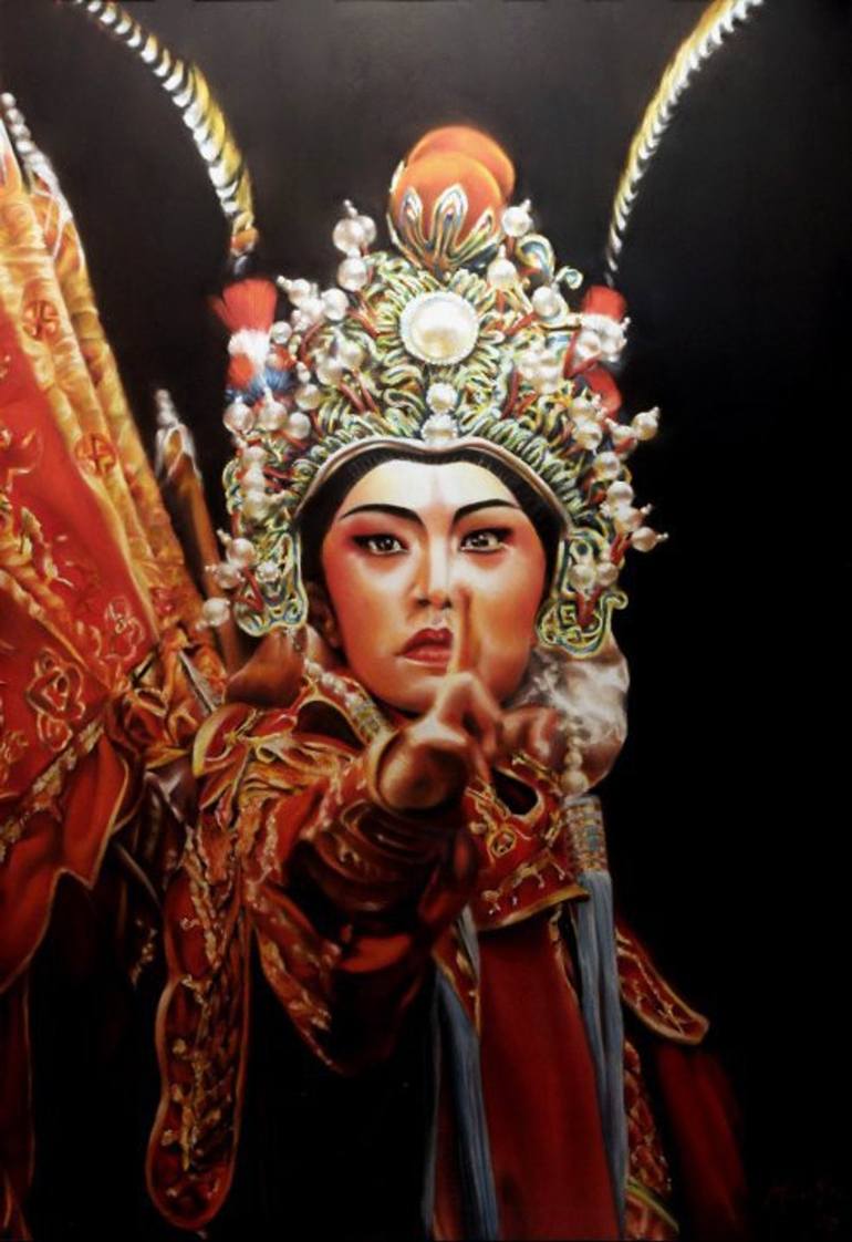 War and stage 1 Painting by Man Yu Fung | Saatchi Art