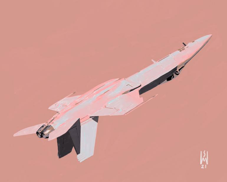 F-18: Inverted gradient No.1 Painting by Hans Mayta | Saatchi Art