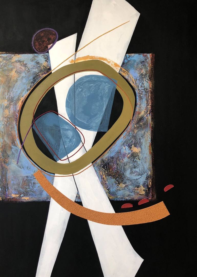 Changing Boundaries/Shield Series Painting by Sherri Wolfe Dba Seret ...