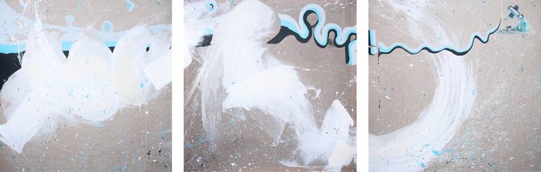 Natural painted emotions (triptych) Painting by Tomasz Cebo | Saatchi Art