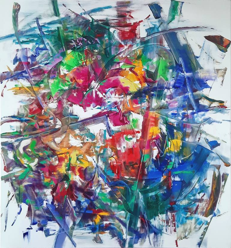 Playa De Palma Painting by Laszlo Sallay | Saatchi Art