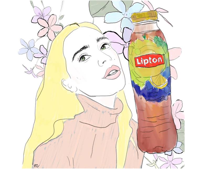 Lipton Pop Drawing by Akvile Les | Saatchi Art