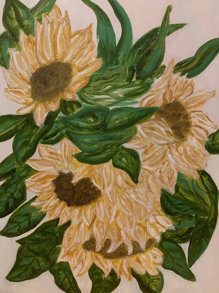 Flowers In The Sun Painting by Janelle Harris | Saatchi Art