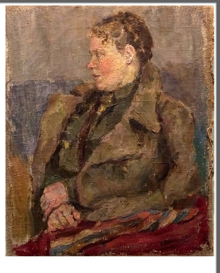 the woman from the front Painting by Emmanuil Lipkind | Saatchi Art
