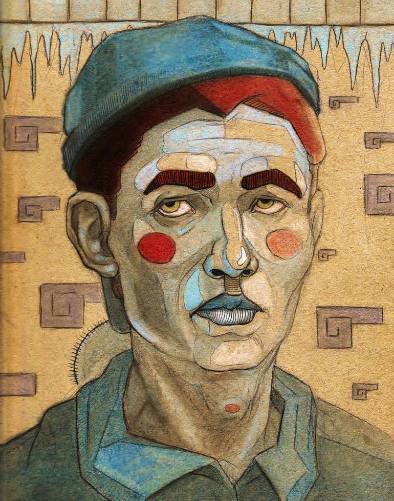 Cold portrait Drawing by Madis Oru | Saatchi Art