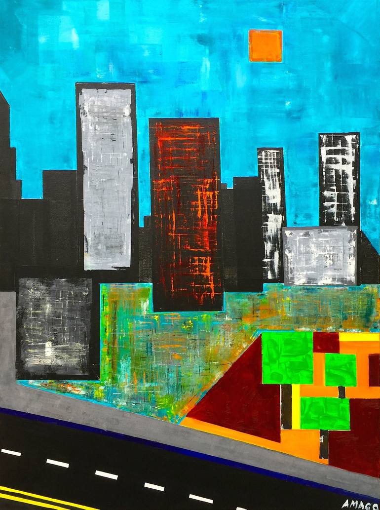 LAscape Painting by Amanda Goodwin | Saatchi Art