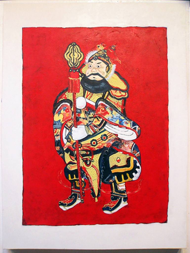 Door God (Ghost catcher),Yuchi Gong(L) Painting by Sim Chan | Saatchi Art