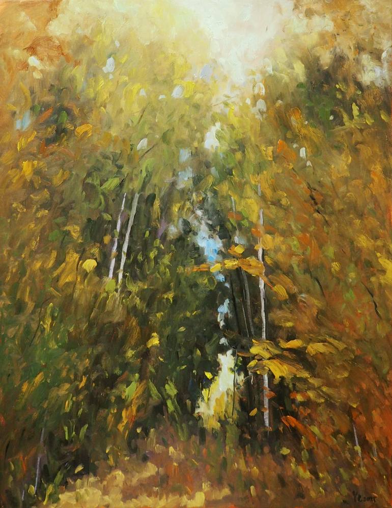 Autumn landscape Painting by Yuanyuan Liu | Saatchi Art Portugal