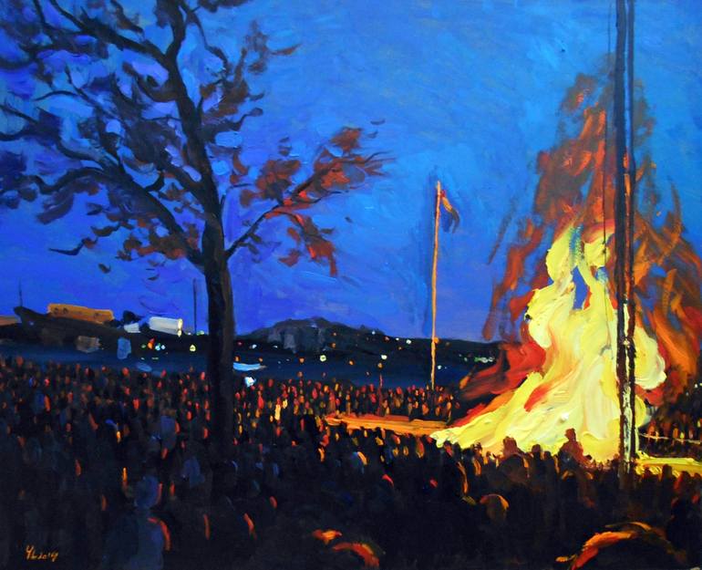 Walpurgis night Painting by Yuanyuan Liu | Saatchi Art